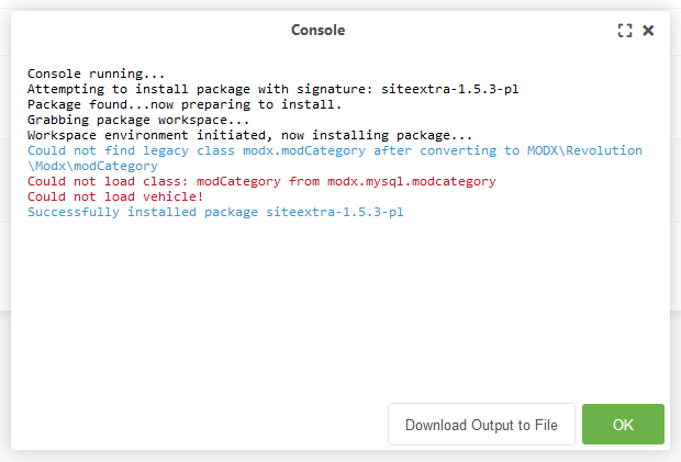 The problem with installing and removing add-ons · Issue #14619 · modxcms/revolution · GitHub
